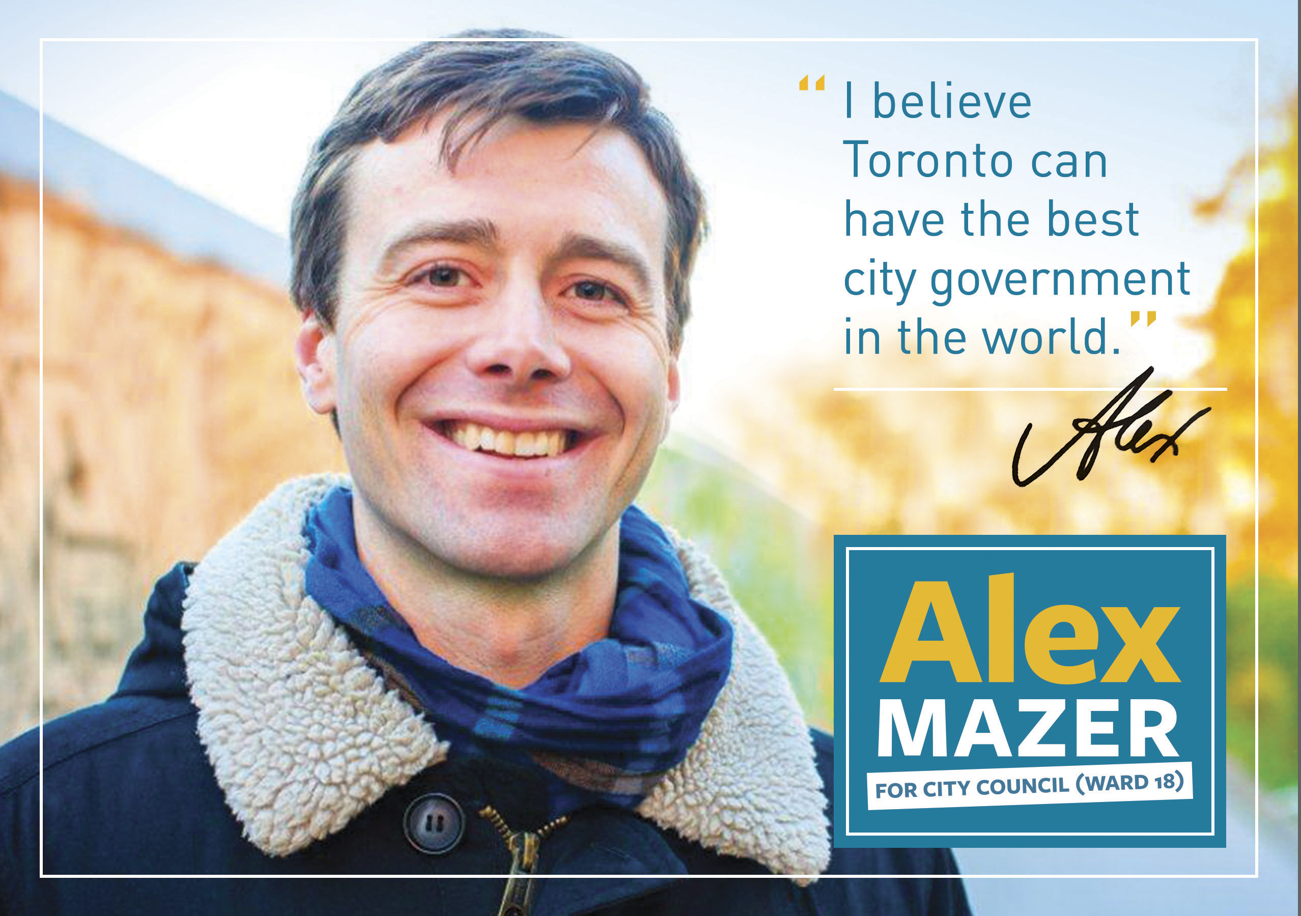 ALEX MAZER for toronto city council - MOTH and RUST