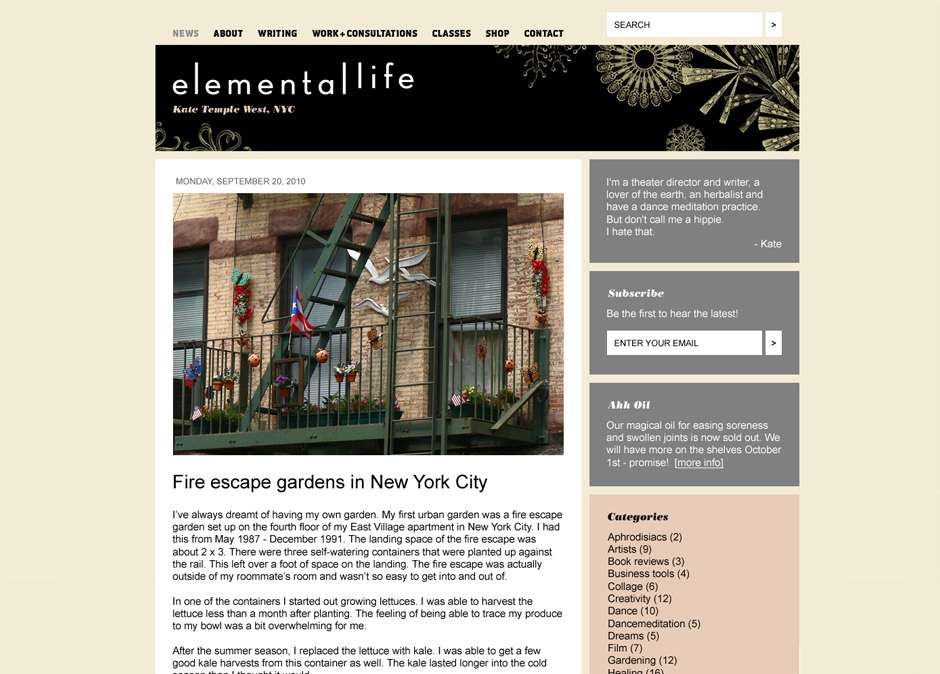 Elemental Life - Archive - MOTH and RUST